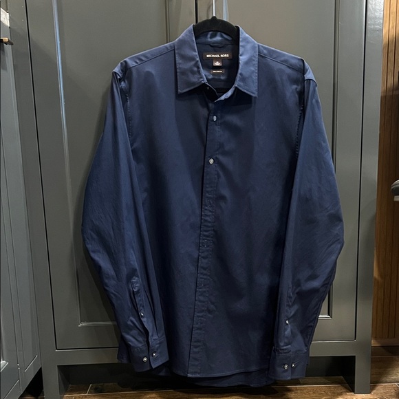 Michael Kors | Shirts | Michael Kors Mens Deep Blue Dress Shirt | Poshmark